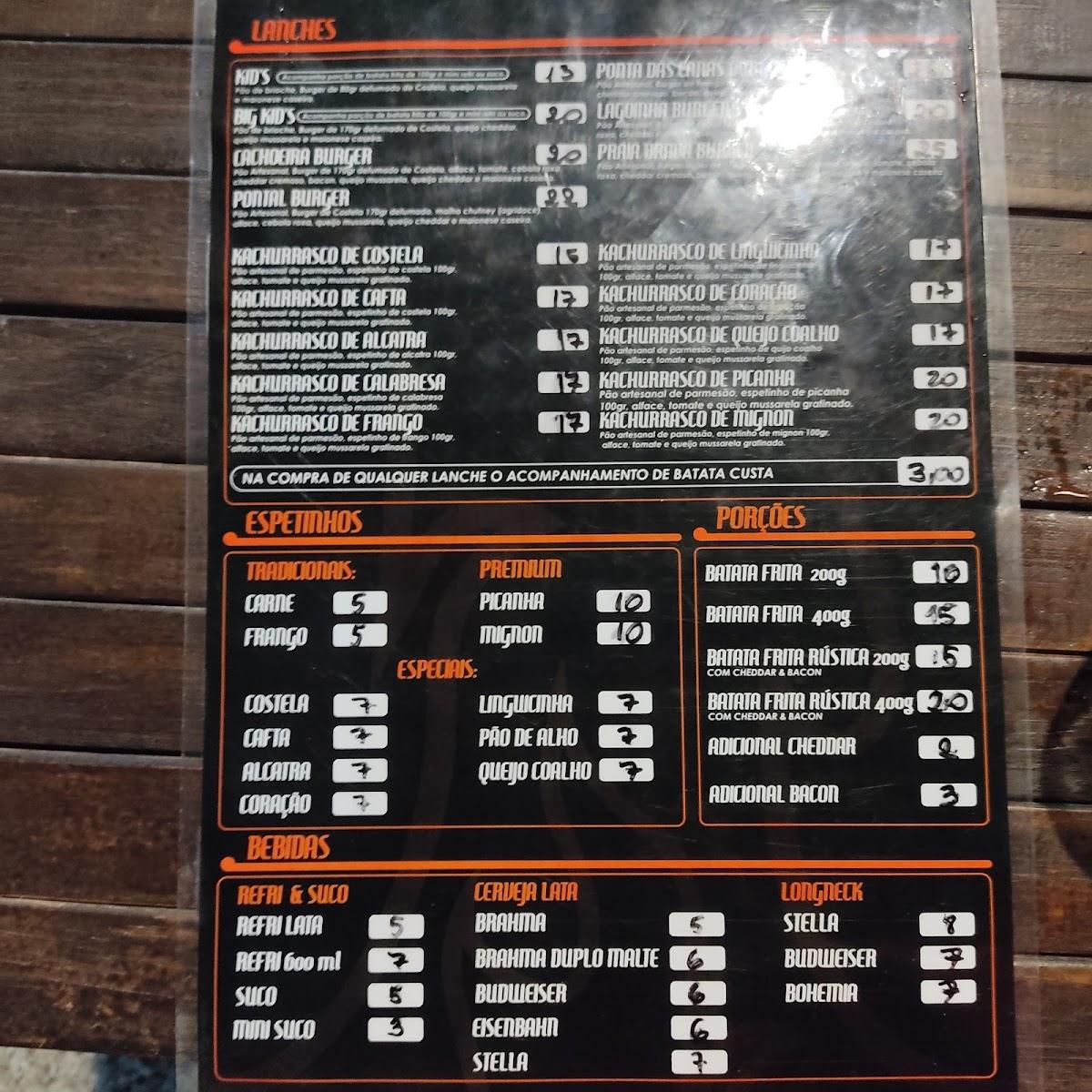 Carta del restaurante Rango na Brasa, Florianópolis