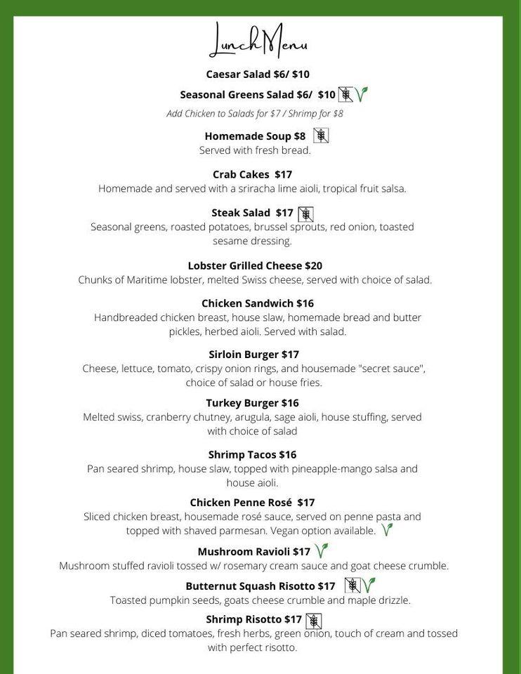 Menu at The Curly Willow Eatery restaurant, Collingwood
