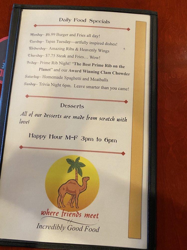 Menu at The Oasis Bar & Grill, Sequim