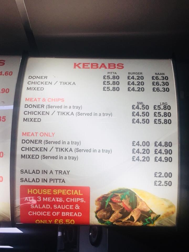 Menu at Atlantic Fish Bar Coton Green, Tamworth, The Precinct