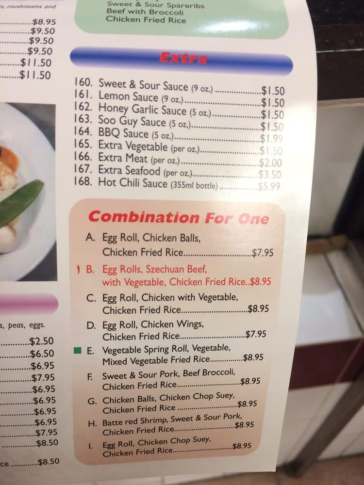 Menu at Ho-Ho-Ho Chinese Food restaurant, Georgina