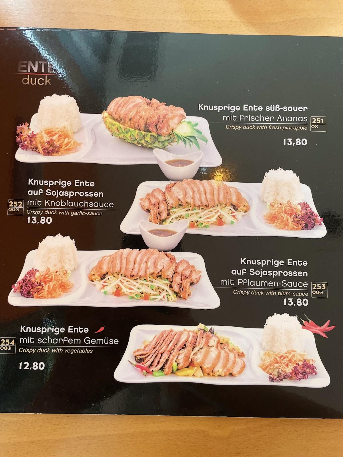 Speisekarte von Mr. Wu restaurant, Villach