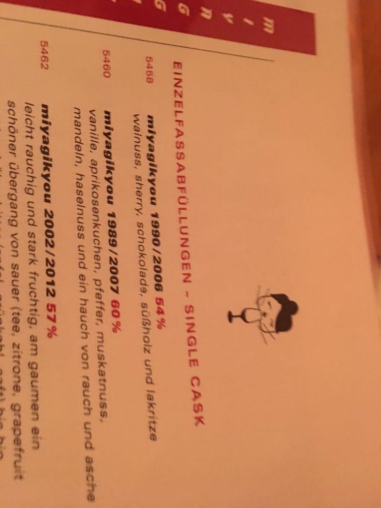 Menu at Sushi+Soul restaurant, Munich