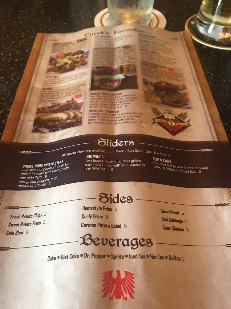 Carta del pub y bar Turek's Tavern at Old Germany, Choctaw