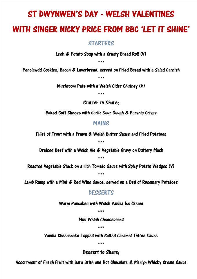 Menu at The Ashburnham Hotel pub & bar, Pembrey
