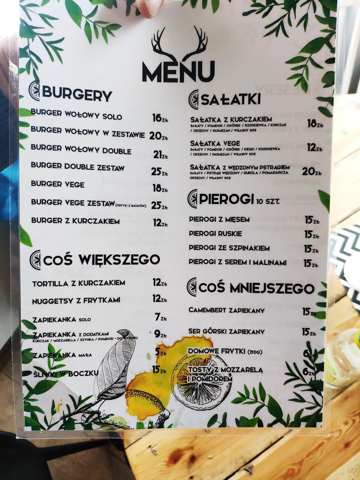 Menu at Dom Numer 127 pub & bar, Czarna Góra