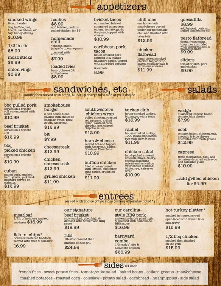 Menu at 28th St. Pit-n-Pub, Ocean City