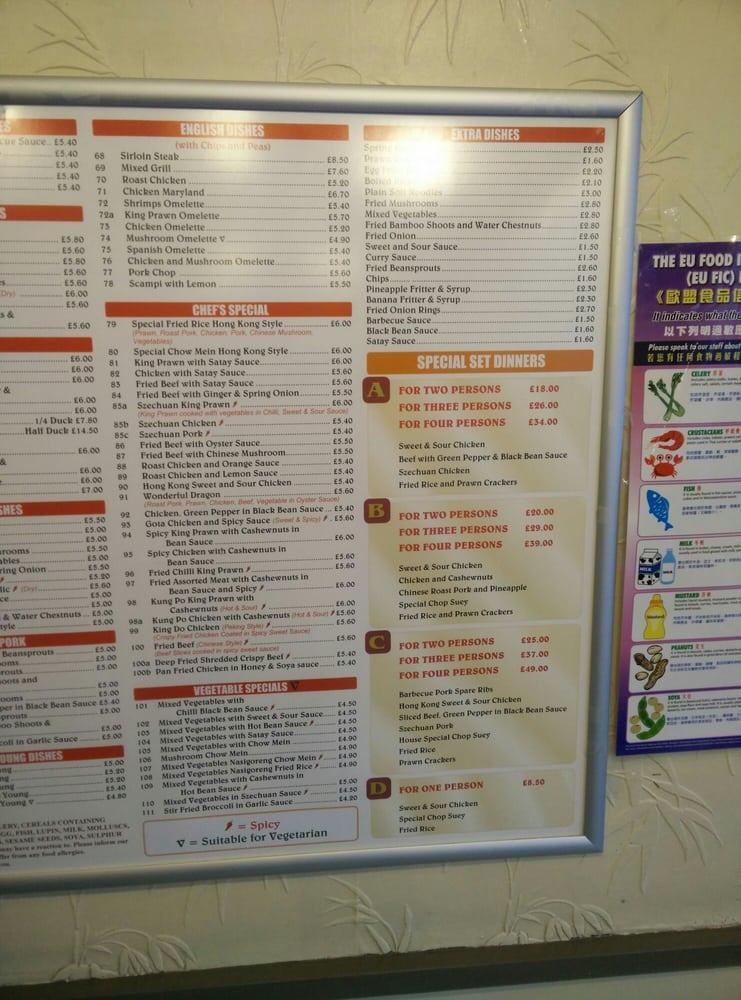 Menu at The Kee Lee fast food, Royal Leamington Spa