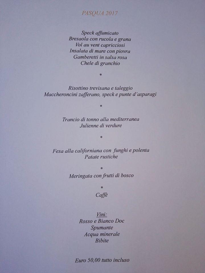 Menu at Adobati Romano restaurant, Alzano Lombardo