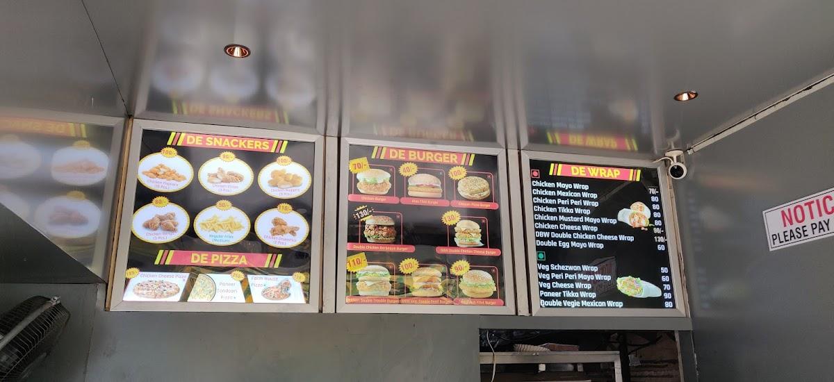 Menu at DBW De Burger World, Mumbai, POONAM RESIDENCY