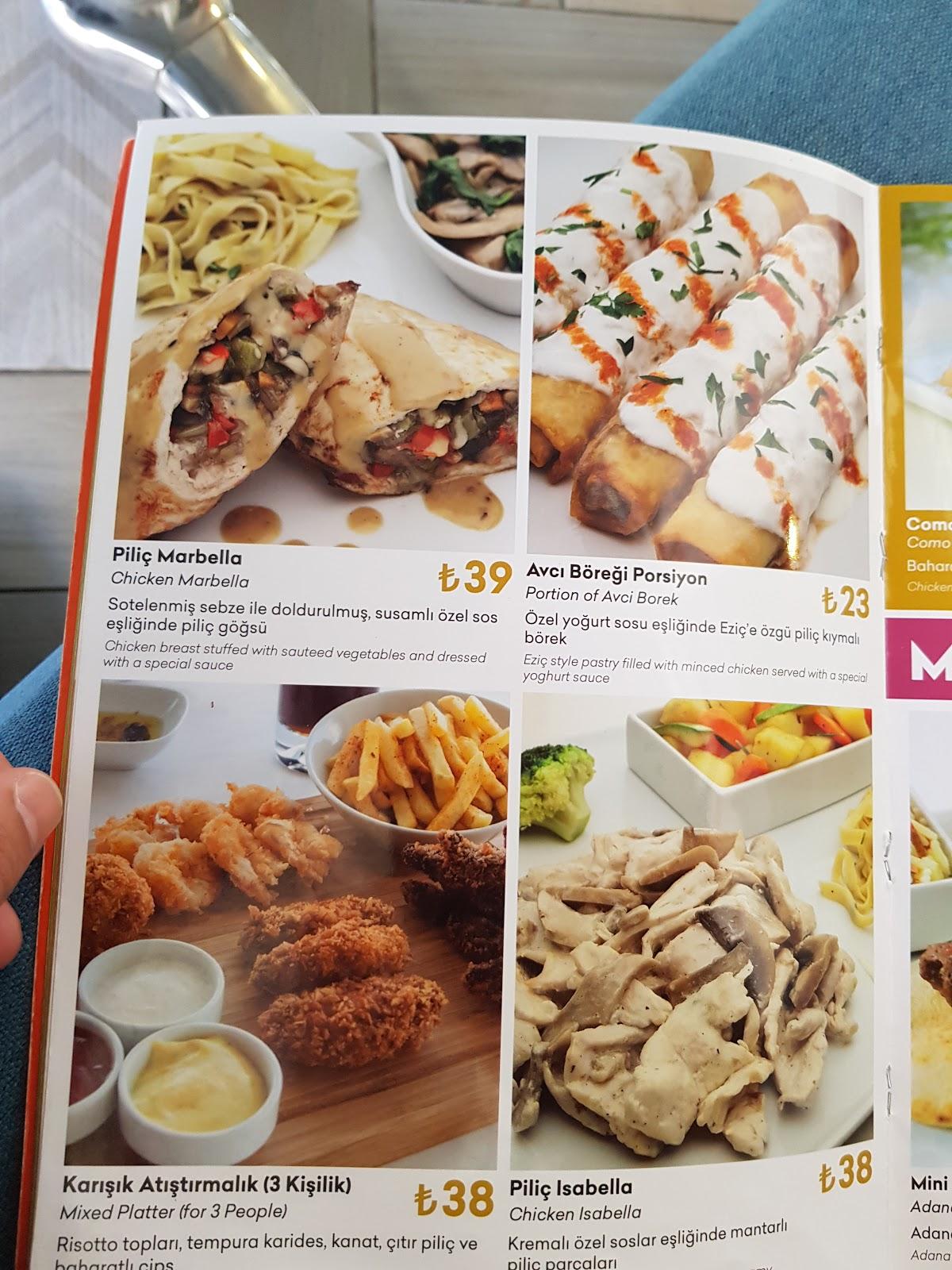 Menu at Eziç Lefkoşa, Nicosia, 683R+P72