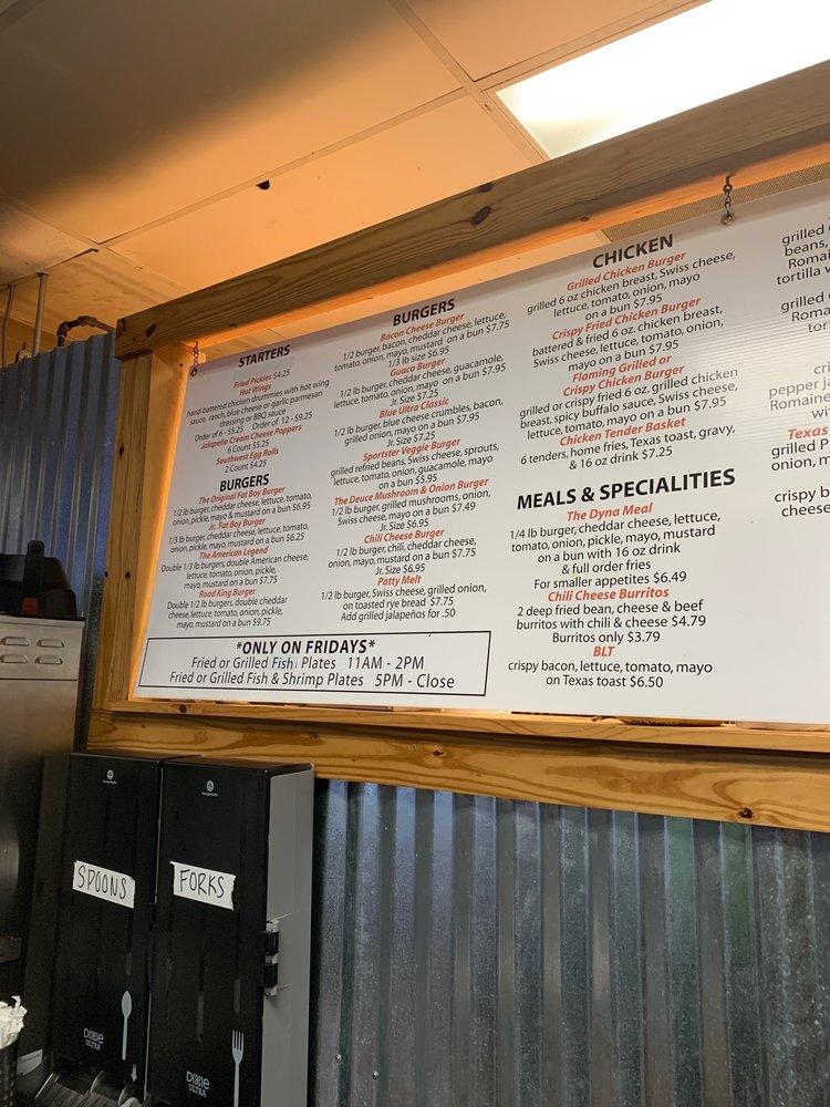 Carta del restaurante Fat Boy Burgers, Johnson City, 104 US-281