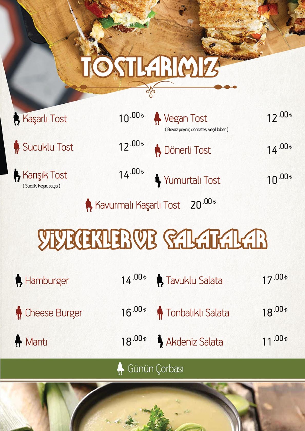 Menu at EFENDİ CAFE, Antalya