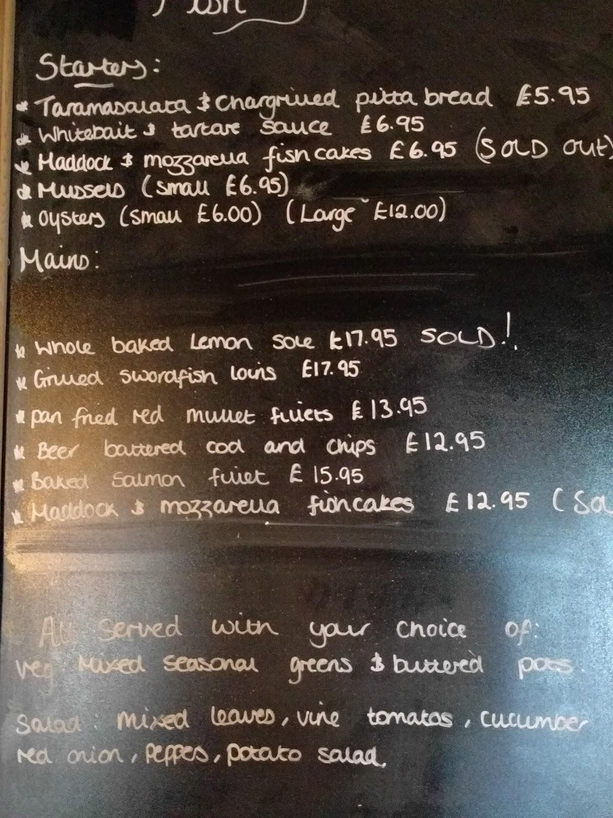 Menu at The Golden Pot pub & bar, Eversley