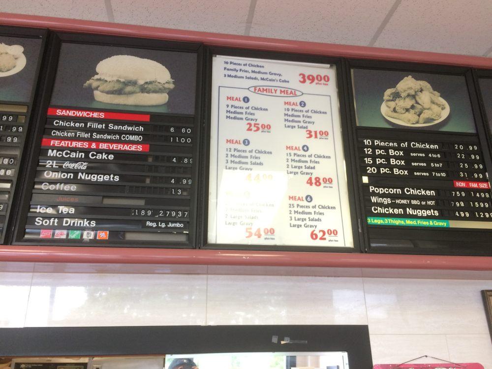 Menu at L.A. Chicken fast food, Richmond