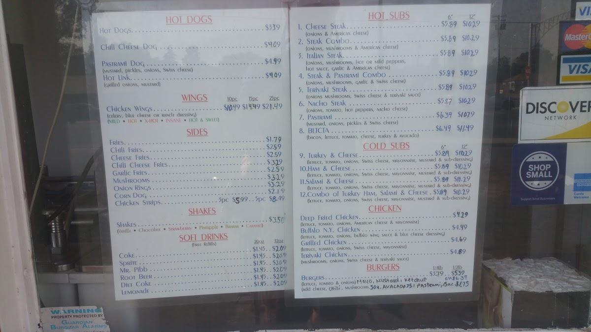 Menu at Original Granite restaurant, Rio Linda
