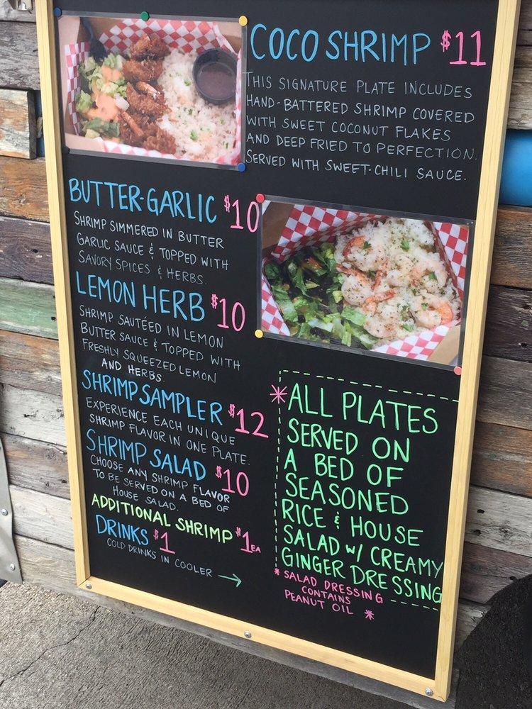 Menu at Coco Shrimp restaurant, Fort Worth, Basswood Blvd