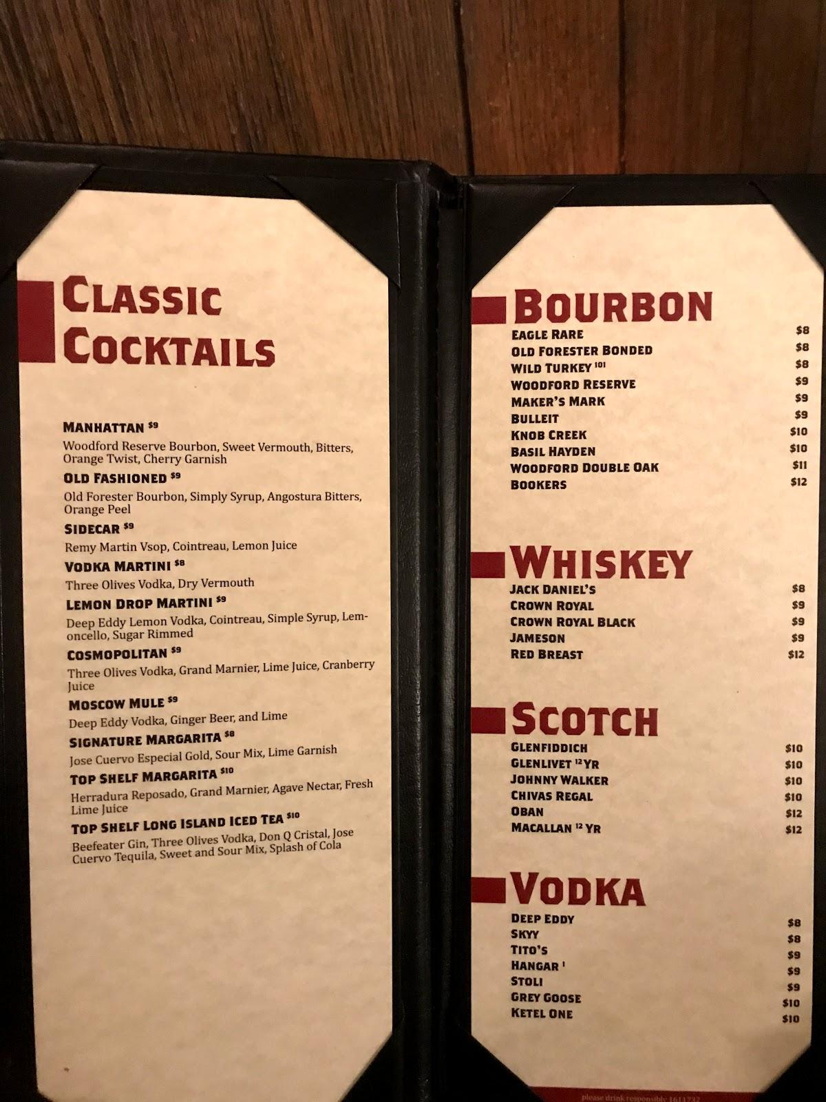 Menu at Rusty Barrell Supper Club Inc, Ponca City