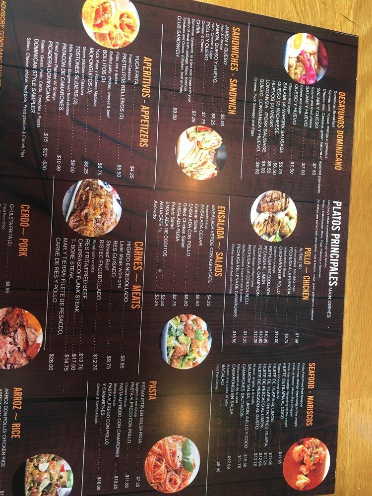 Menu at El Caldero Dominican Restaurant, Gainesville