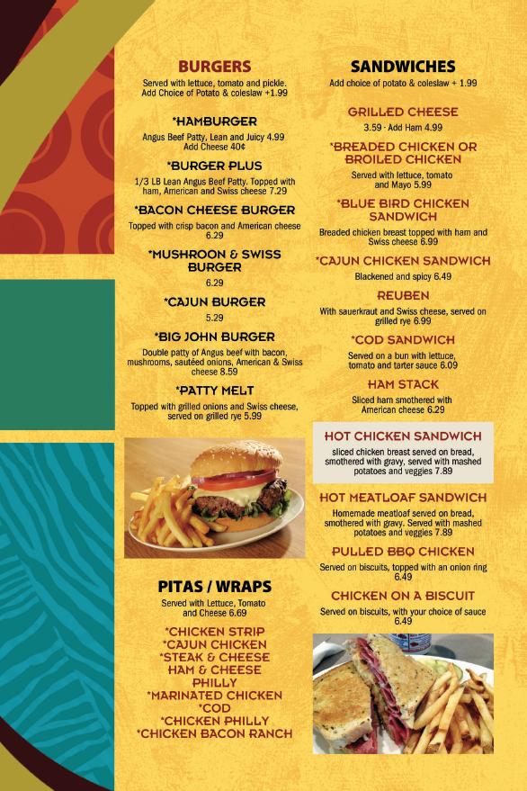 Menu at Wishbone Broasted Chicken restaurant, Allen Park