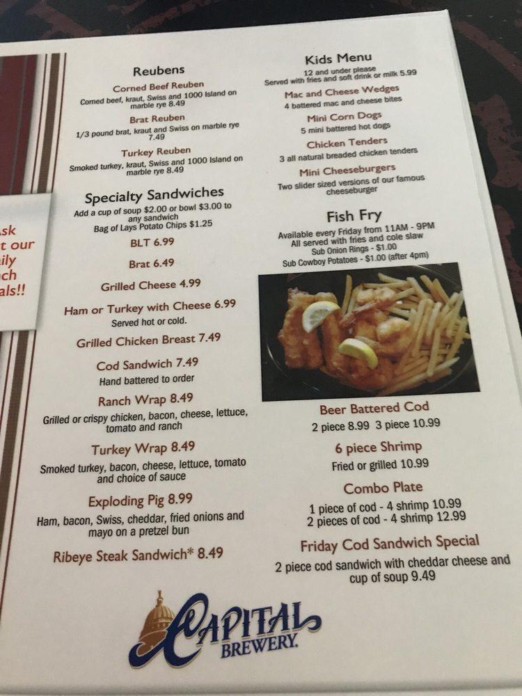 Menu at Badger Tavern pub & bar, Madison, Seminole Hwy