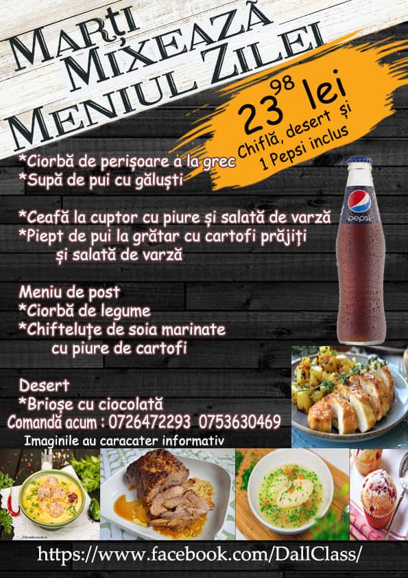 Menu at D'all Class, Călărași