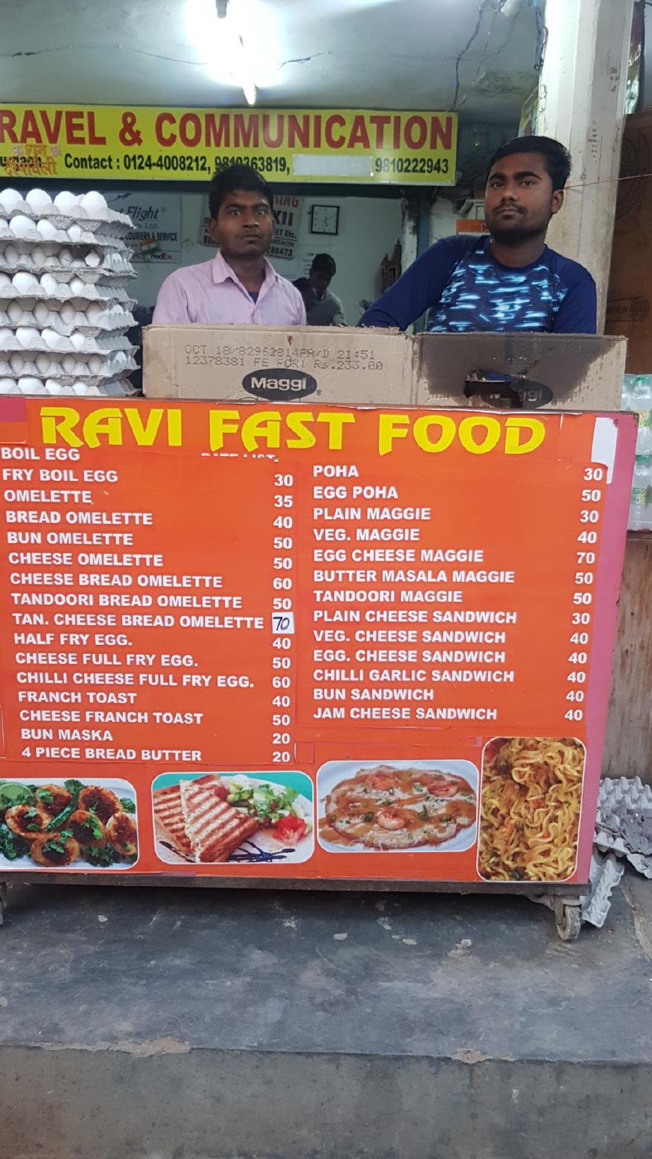 Menu at Ravi's Fast Food, Haiderpur