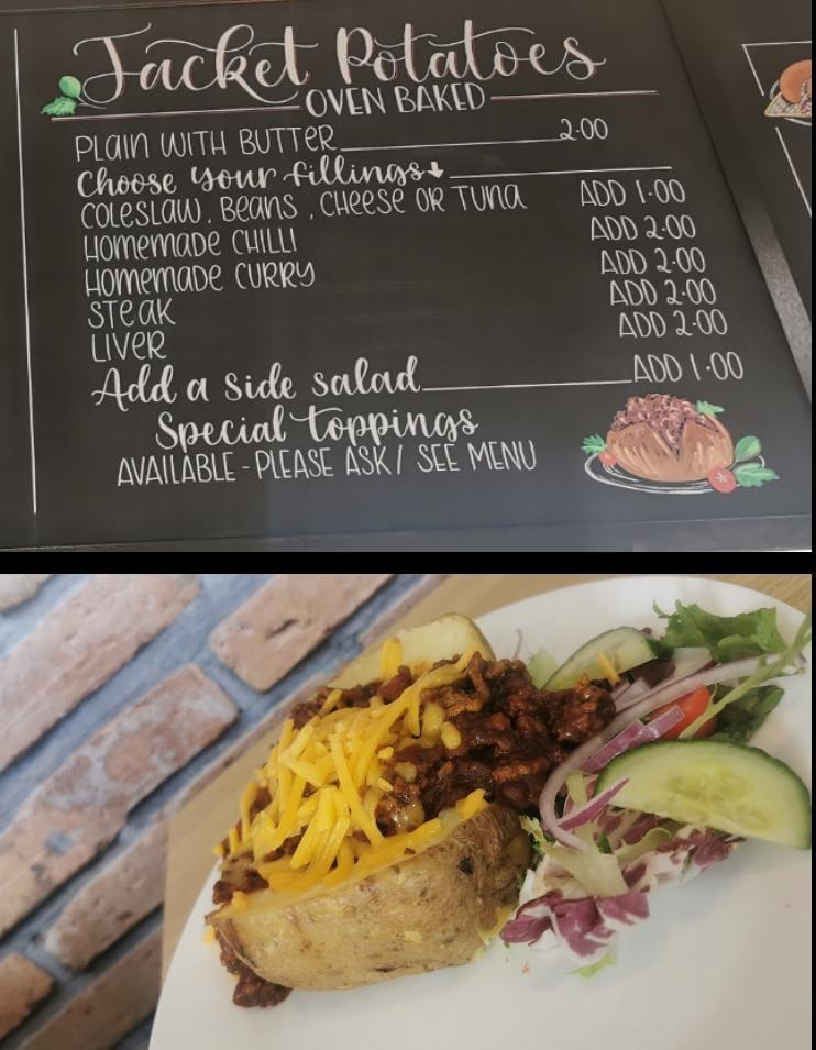 Menu at TK's Cafe Rotherham, Rotherham