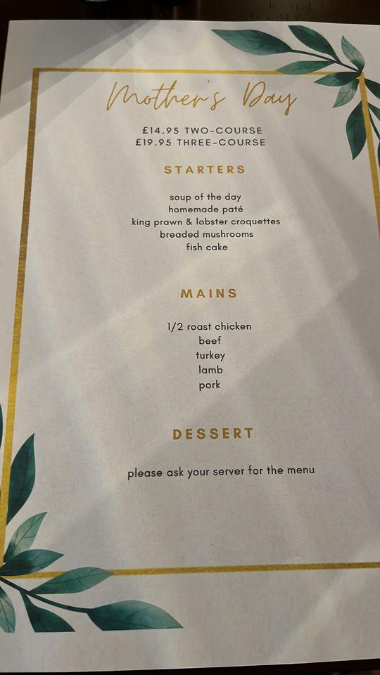 Menu at Waggon Inn pub & bar, Rochdale