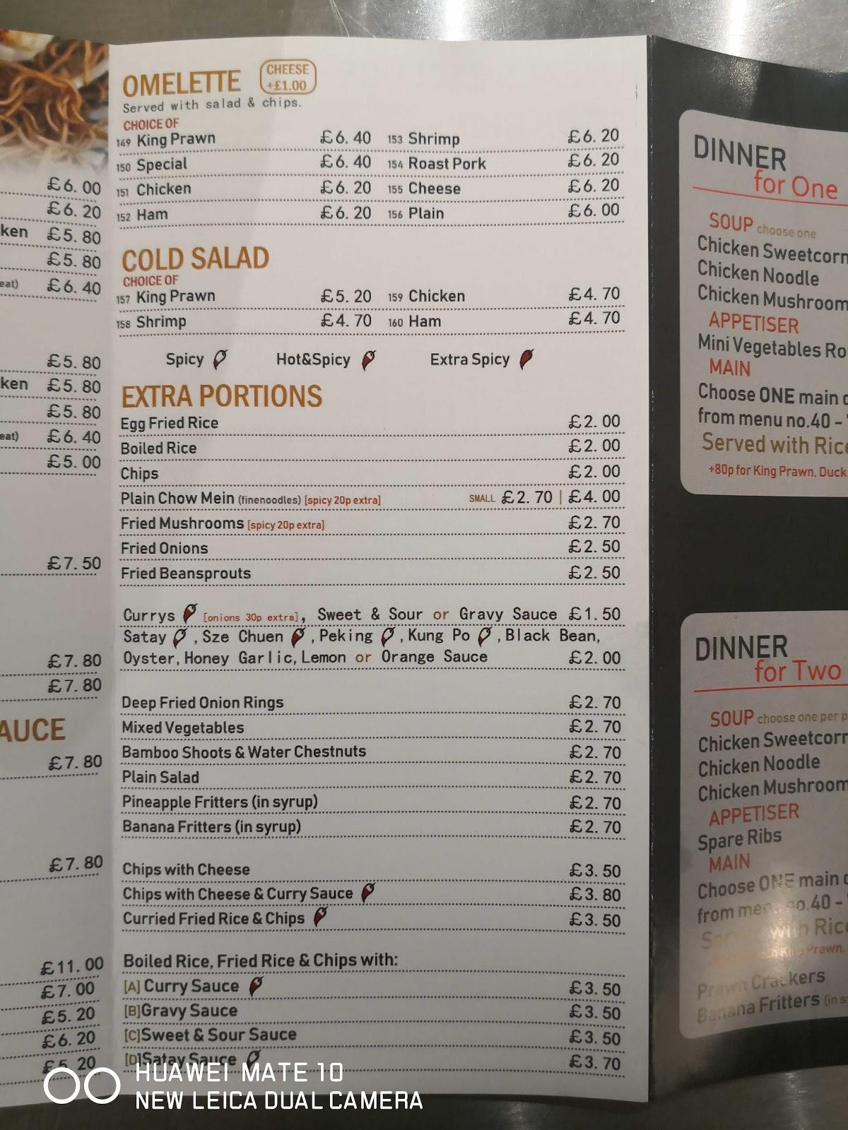 Menu at CKC Chinese Takeaway Knightswood, Glasgow