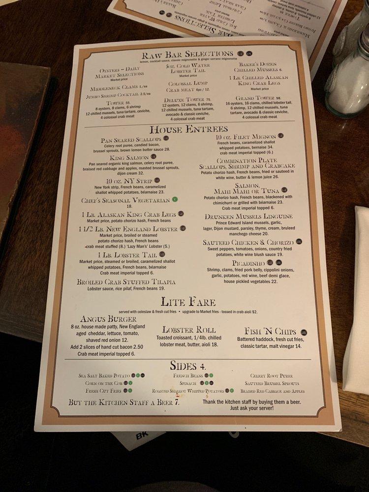 Menu at 3rd & Ferry Fish Market restaurant, Easton