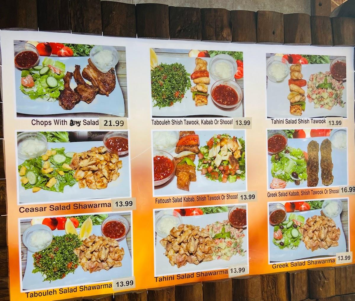 Menu at Damas Grill House & Juice Bar, Toronto