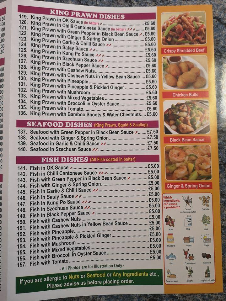 Menu at Lucky Wok fast food, Sale, 24 Cross St