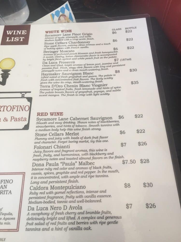 Menu at Portofinos Pizza and Pasta pizzeria, Parker