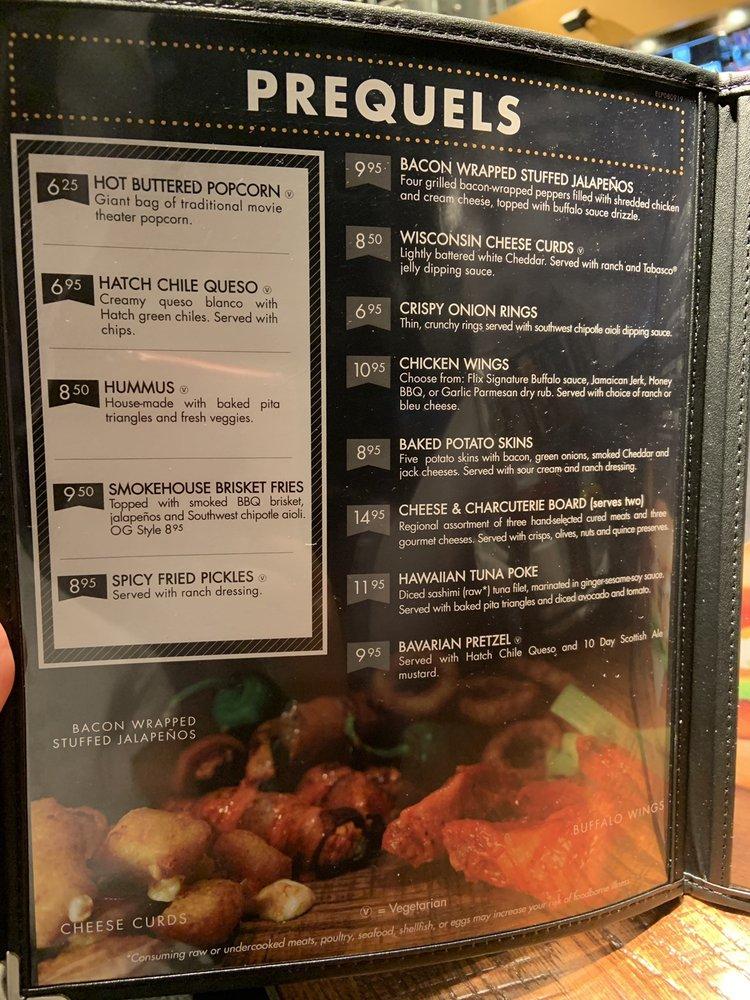 Menu at Flix Brewhouse restaurant, El Paso