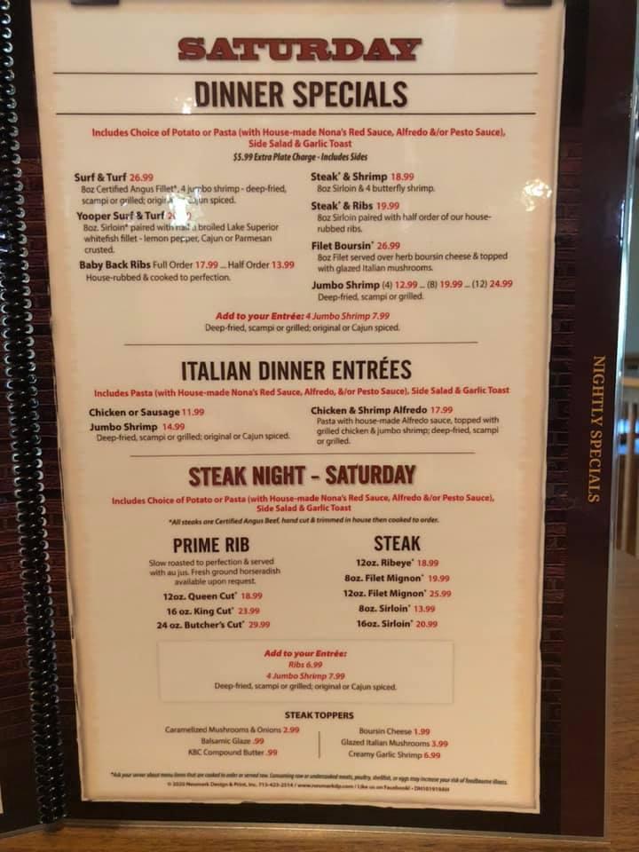 Menu at R Place BBQ, Spalding