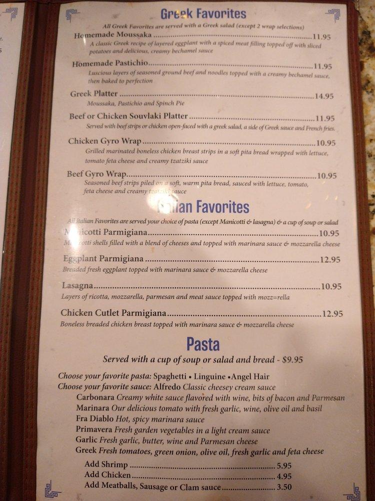 Menu at The Union Diner restaurant, Endwell