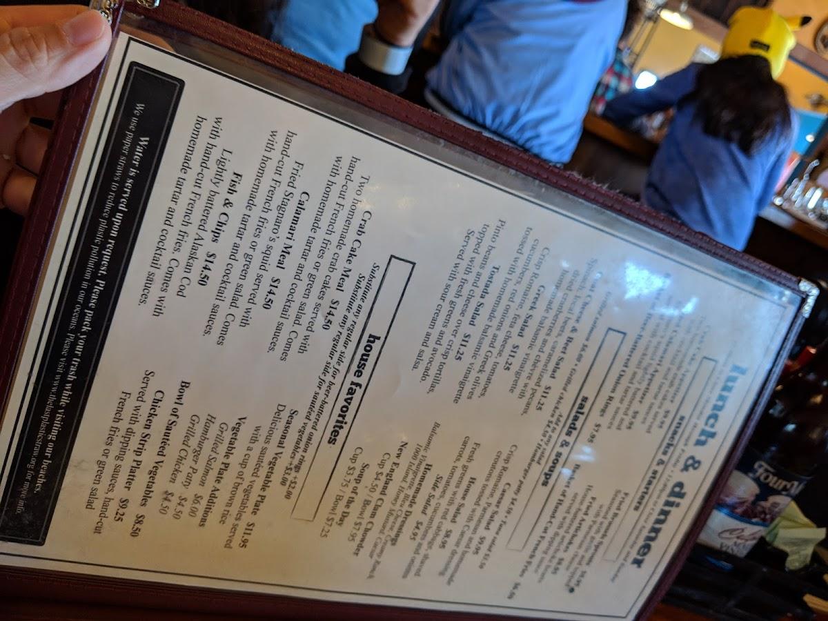 Menu at Whale City Bakery, Davenport