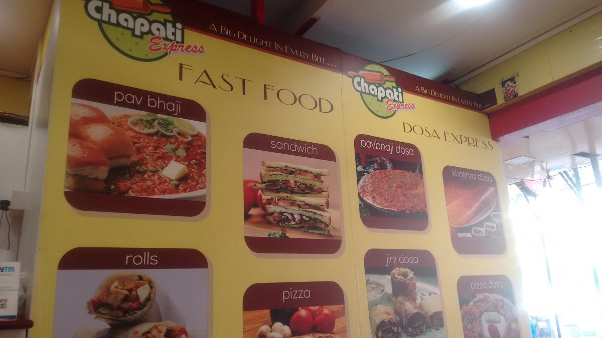 Menu at Chapati Express, Mumbai