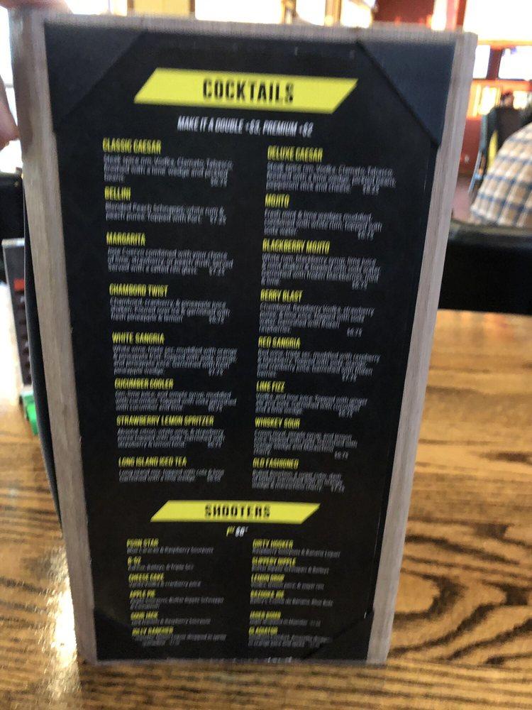 Menu at Chances Grill PR pub & bar, Prince Rupert
