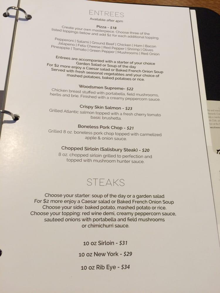Menu at Steels Cafe and Grill, Calgary
