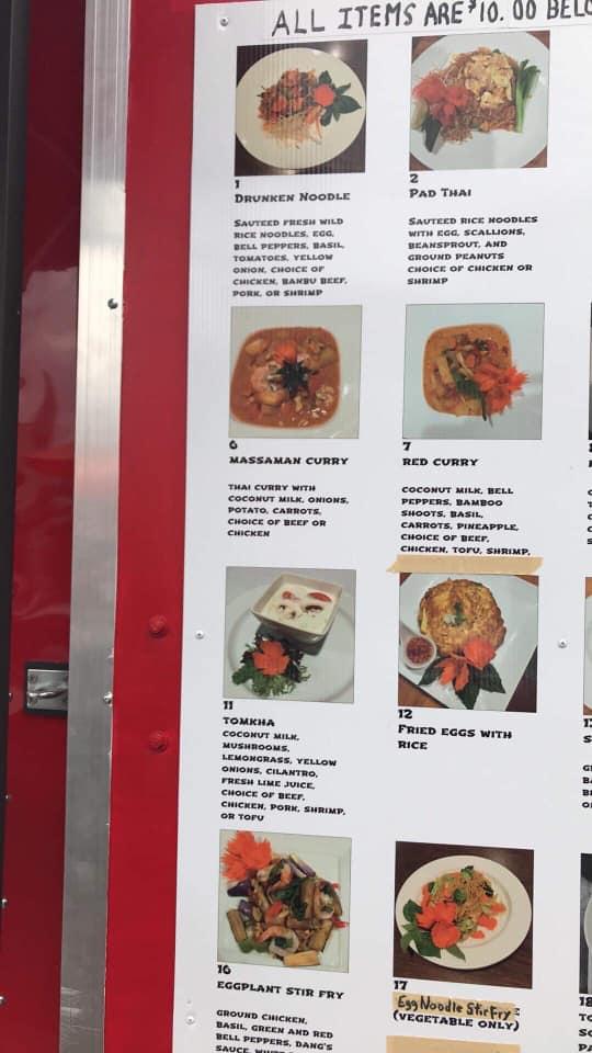 Menu at Dang's Little Dragon restaurant, Saint Helens