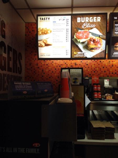 Menu at A&W Canada fast food, Calgary, 202 6 Ave SW #216