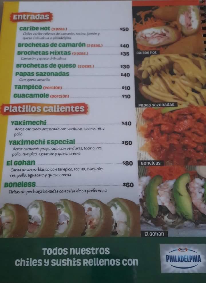 Carta del restaurante Chile Full Gaspar Luken, Hermosillo