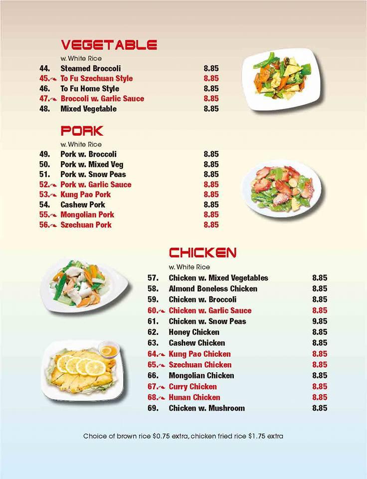Menu at Golden Wok restaurant, Pasco, North Road 68 C&D