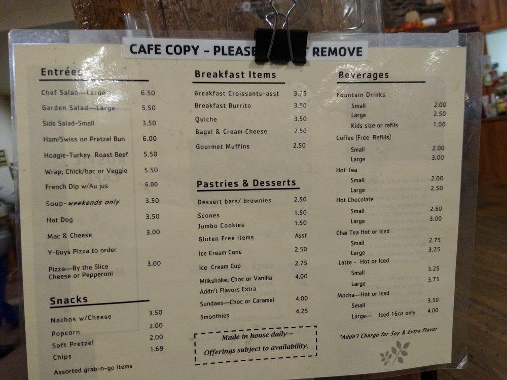 Menu at Rustic Cafe, Estes Park, Tunnell Rd