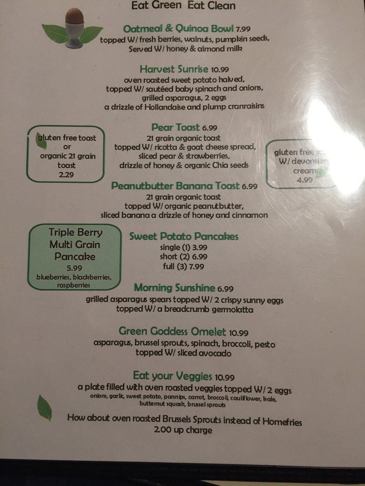 Menu at Shawsheen Luncheonette restaurant, Andover