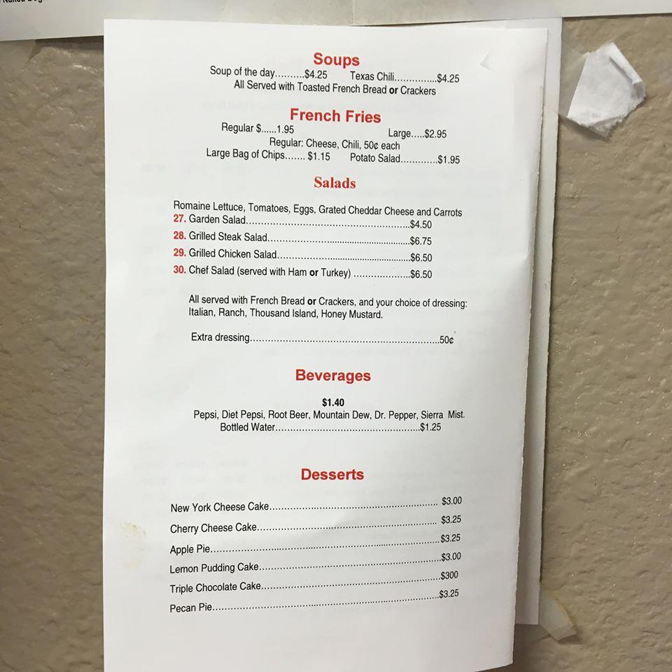 Menu at Super Subs fast food, Midwest City, S Douglas Blvd