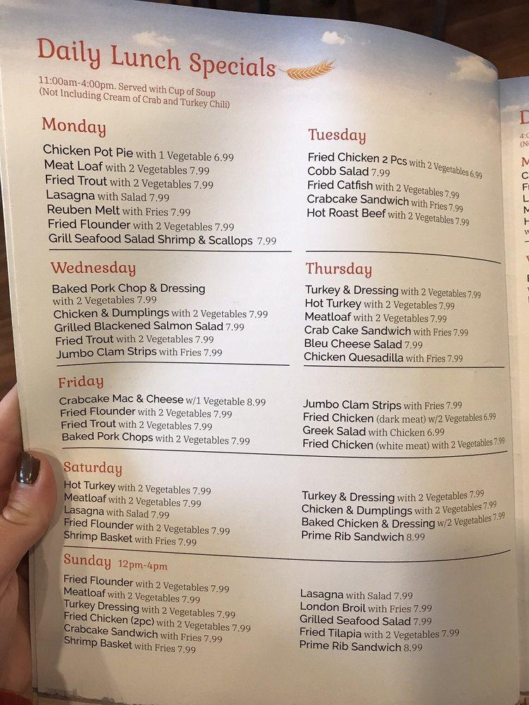 Menu at Georgetown Family Restaurant, Georgetown