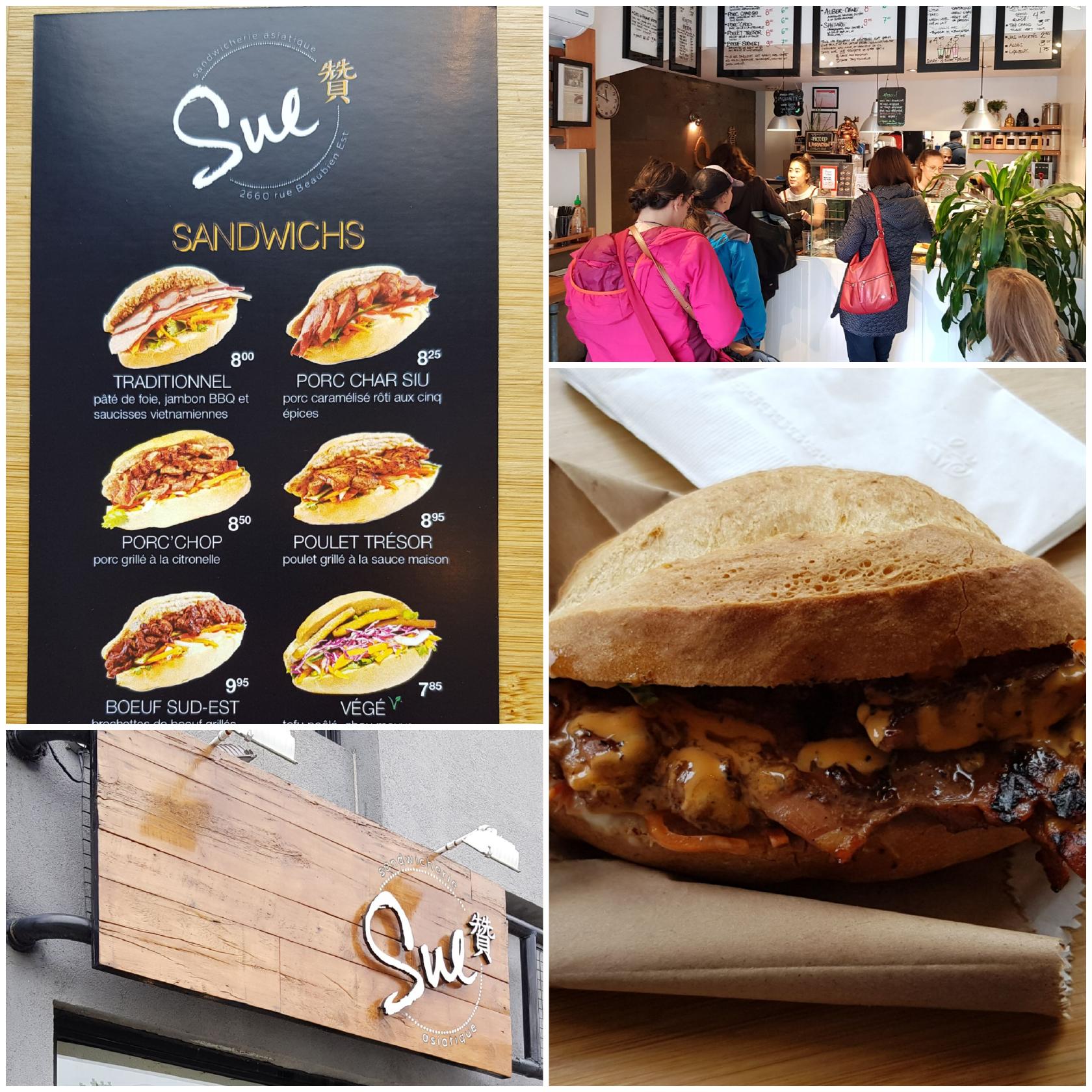 Menu at Sandwicherie Sue - Beaubien cafe, Montreal, Rue Beaubien E